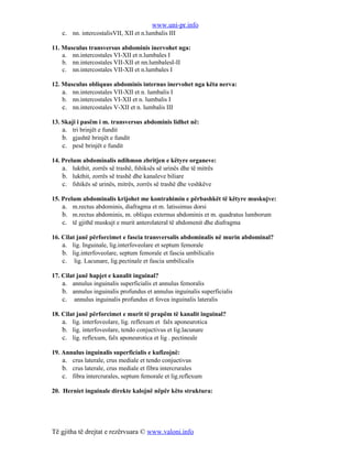 Pyetje Nga Abdomeni | DOC