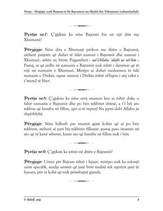 Pyetje Pergjigje rreth Bajramit | PDF