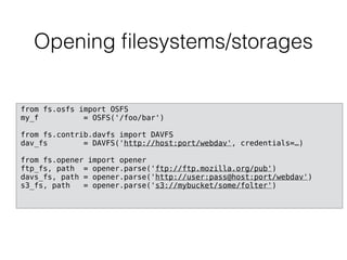 PyFilesystem | PPT