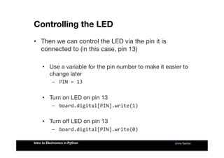 Intro to Electronics in Python | PPT