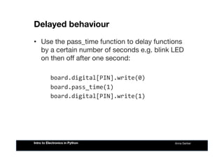Intro to Electronics in Python | PPT