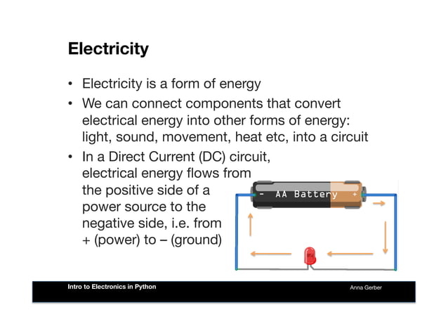 Intro to Electronics in Python | PPT