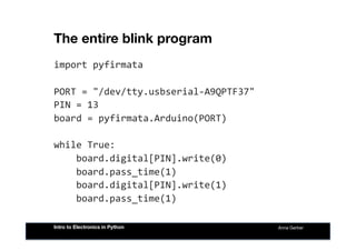 Intro to Electronics in Python | PPT