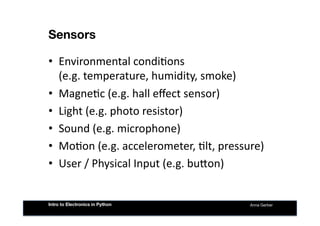 Intro to Electronics in Python | PPT