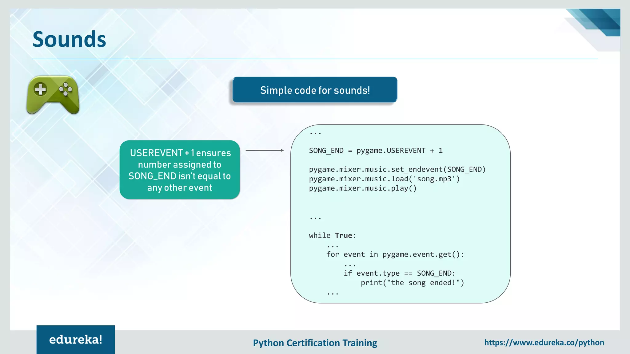 Pygame Tutorial Pygame Python Tutorial For Beginners Python Certification Training Edureka