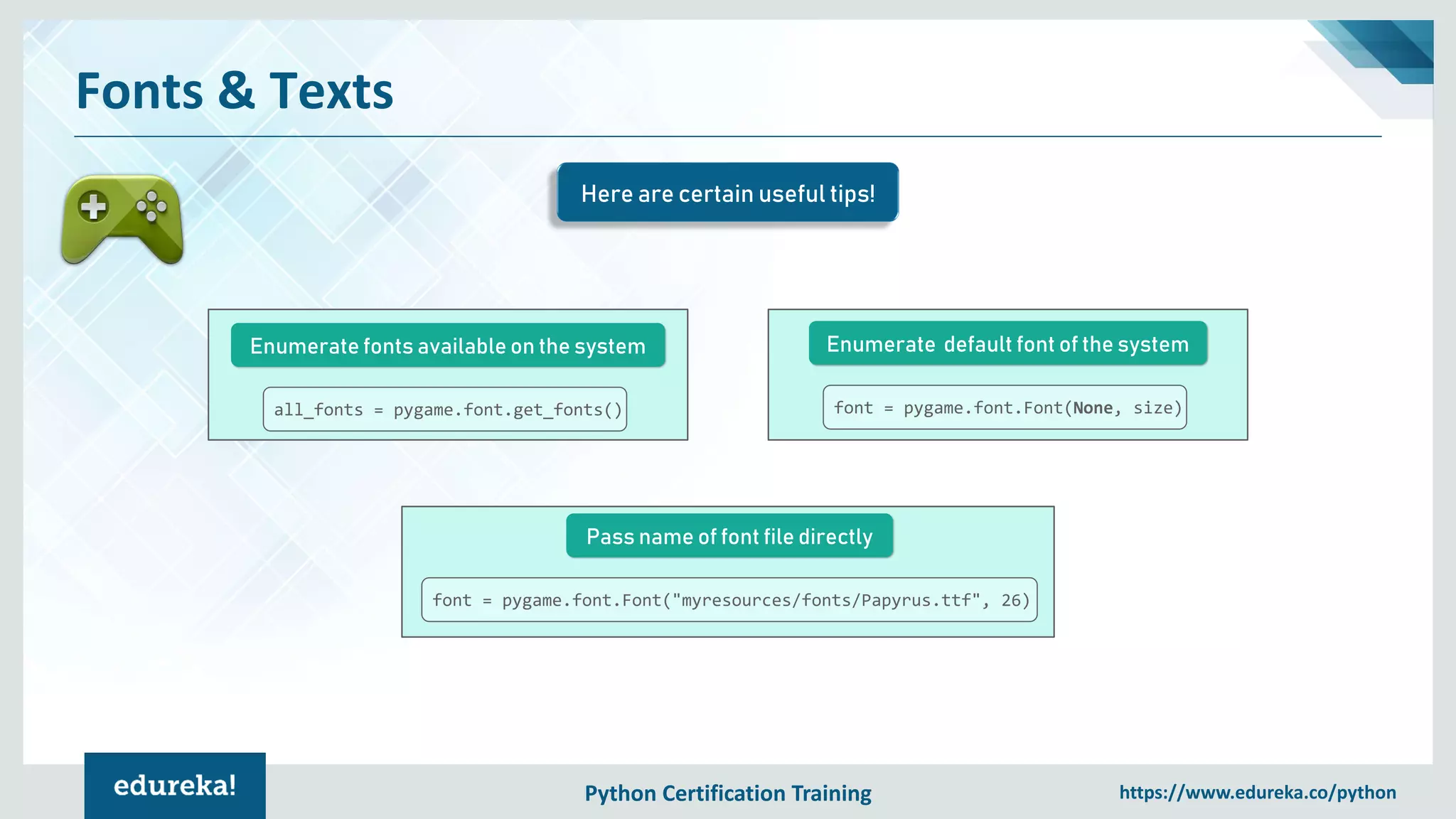 Pygame Tutorial Pygame Python Tutorial For Beginners Python Certification Training Edureka