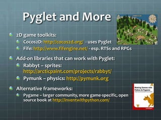 Minecraft in 500 lines with Pyglet - PyCon UK | PPTX