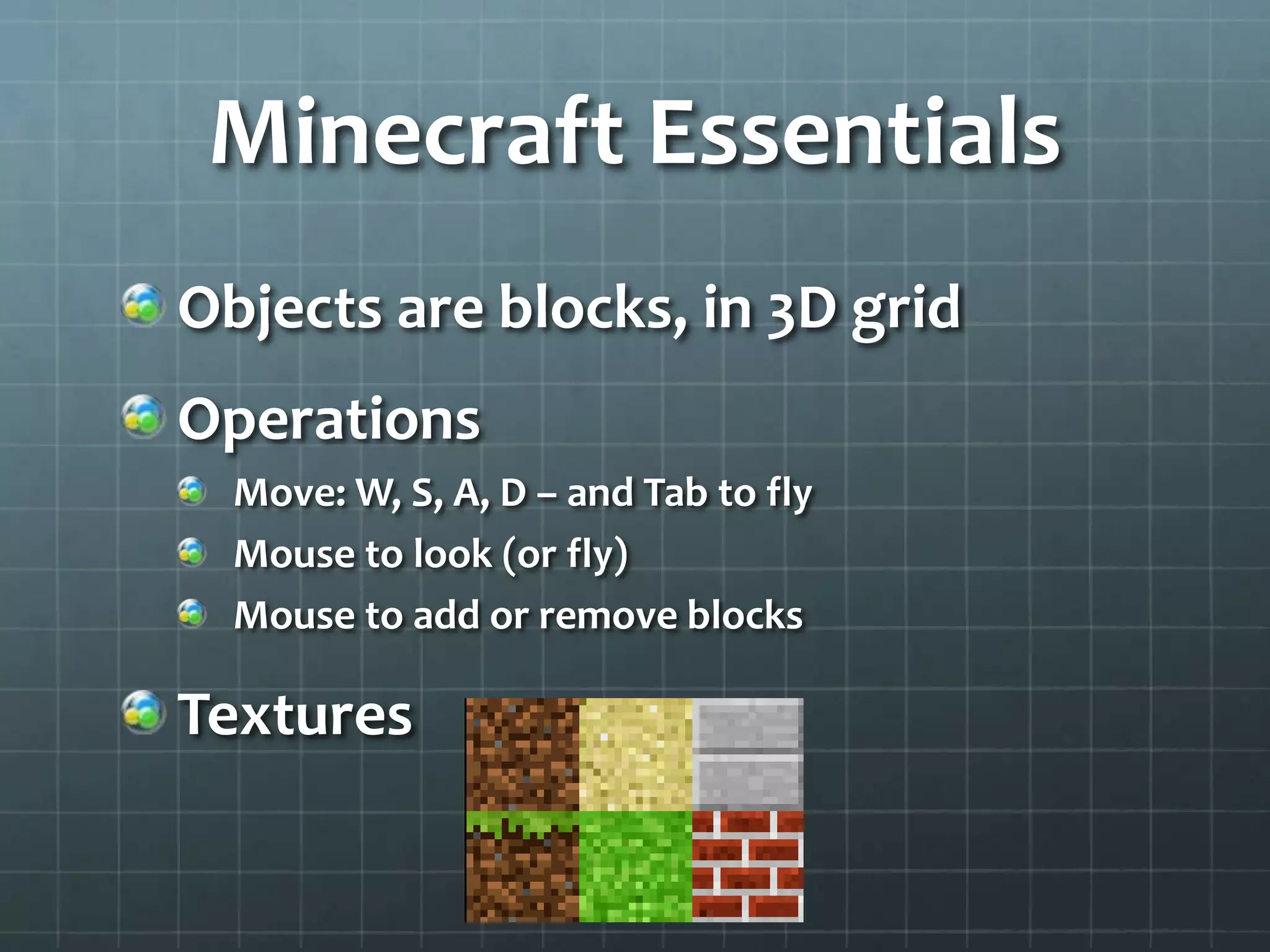 Minecraft in 500 lines of Python with Pyglet | PPTX