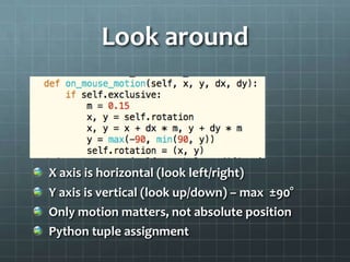 Minecraft in 500 lines of Python with Pyglet | PPTX