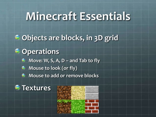 Minecraft in 500 lines of Python with Pyglet | PPTX