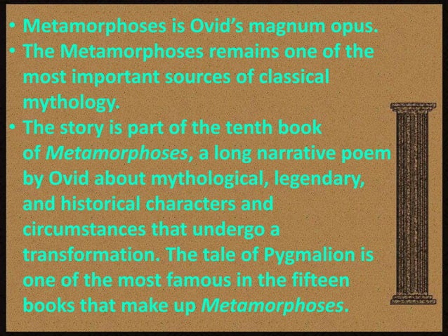 Pygmalion and galatea - Greek Mythology | PPTX