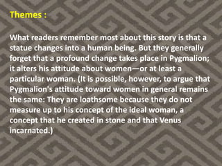 Pygmalion and galatea - Greek Mythology | PPTX