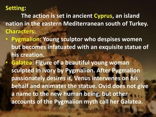 Pygmalion And Galatea For Kids