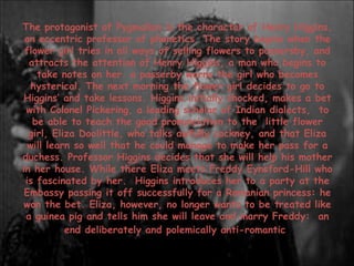 Pygmalion by g.b. shaw | PPT