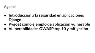 PyGoat Analizando la seguridad en aplicaciones Django.pdf