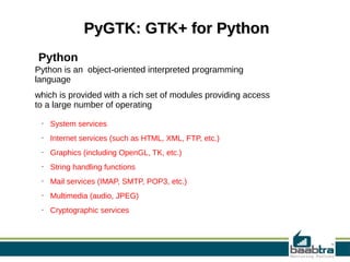 Pygtk | ODP