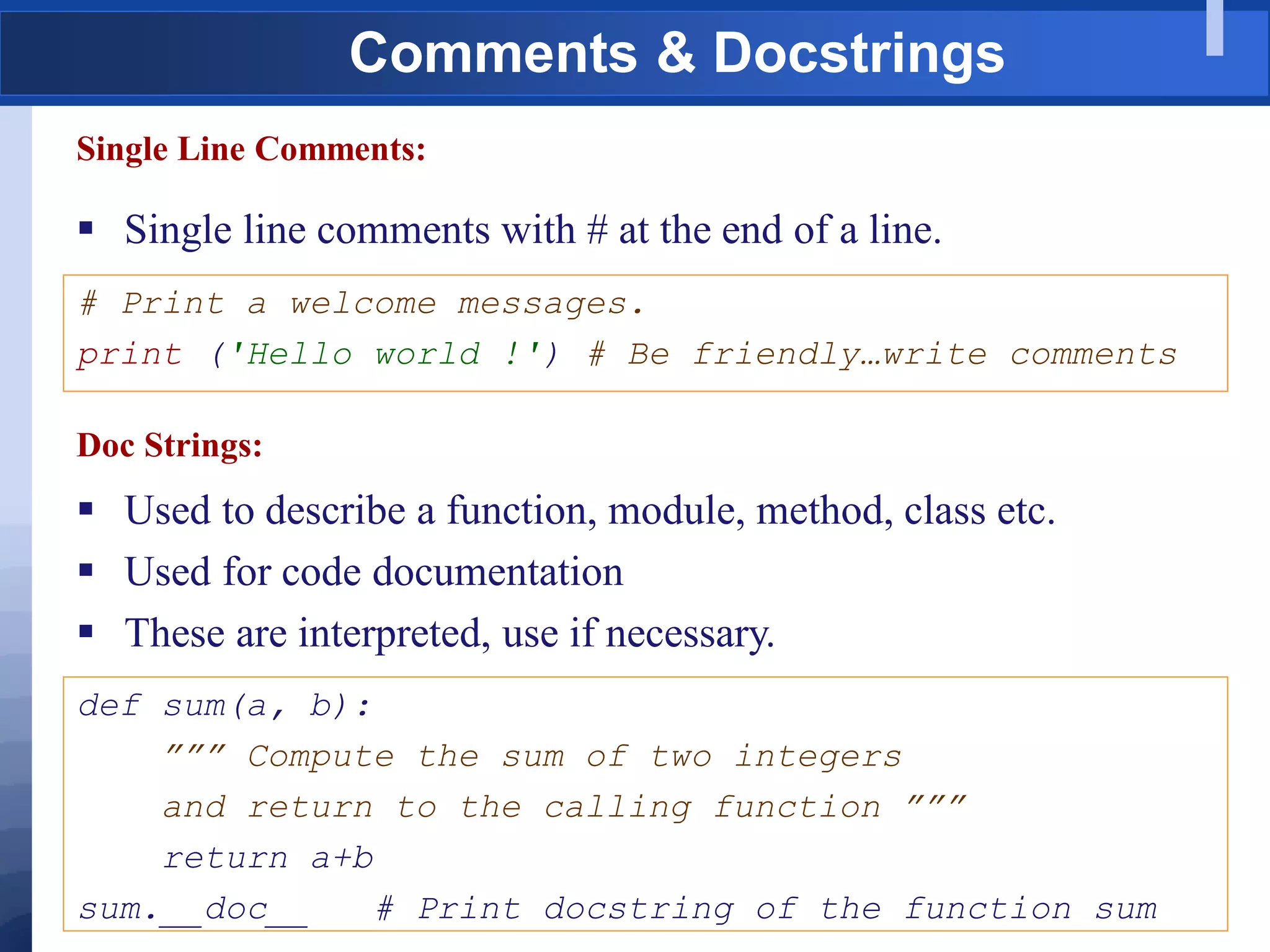 Pyhton-1a-Basics.pdf | Programming Languages | Computing