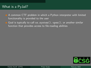 Py jail talk | PPT