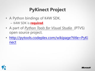 PyKinect: Body Iteration Application Development Using Python | PDF