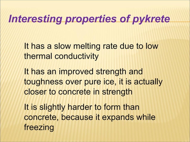Pykrete j.j. | PPT