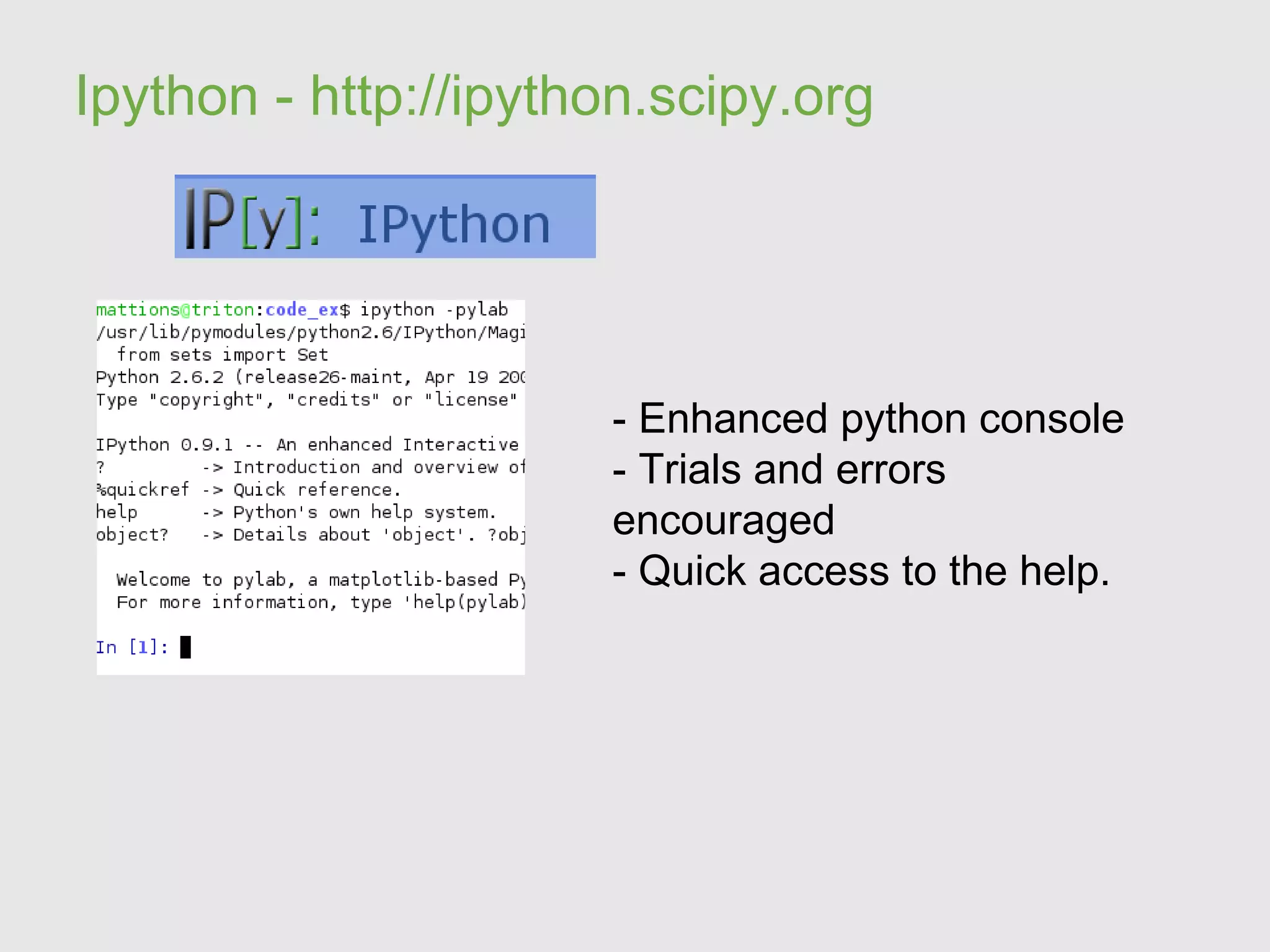 Scipy, numpy and friends | PDF | Technology & Computing