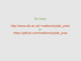 Scipy, numpy and friends | PDF