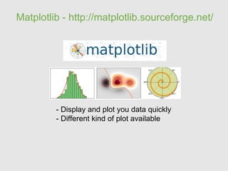 Scipy, numpy and friends | PDF