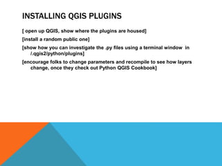 I ♥ Maps: Quantum GIS + Python | PPT