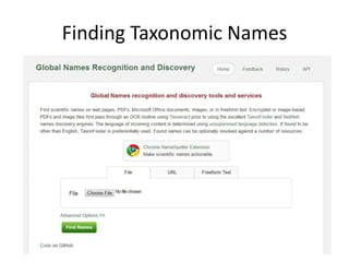 Knowledge extraction from the Encyclopedia of Life using Python NLTK | PPT