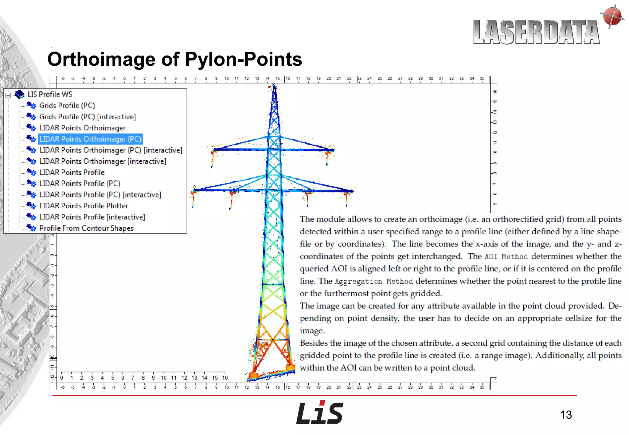 Pylon analysis of LiDAR data with Laserdata LiS | PPT | Free Download