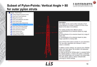 Pylon analysis of LiDAR data with Laserdata LiS | PPT | Free Download
