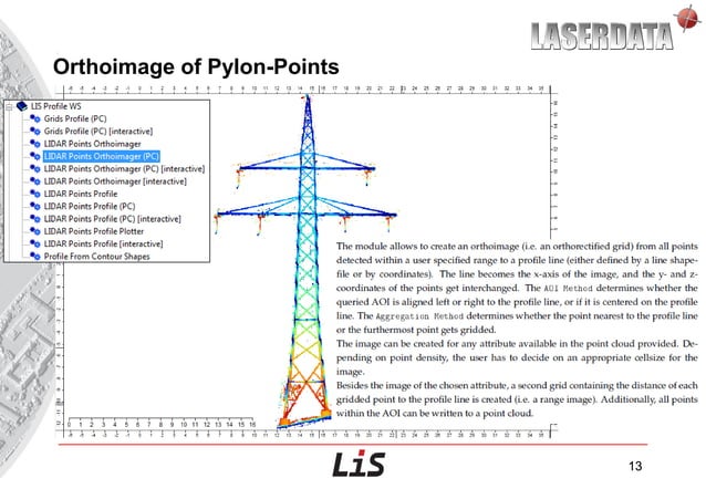 Pylon analysis of LiDAR data with Laserdata LiS | PDF