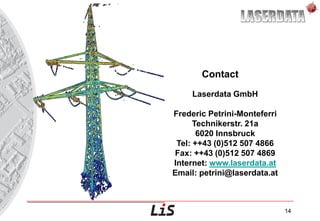 Pylon analysis of LiDAR data with Laserdata LiS | PPT | Free Download