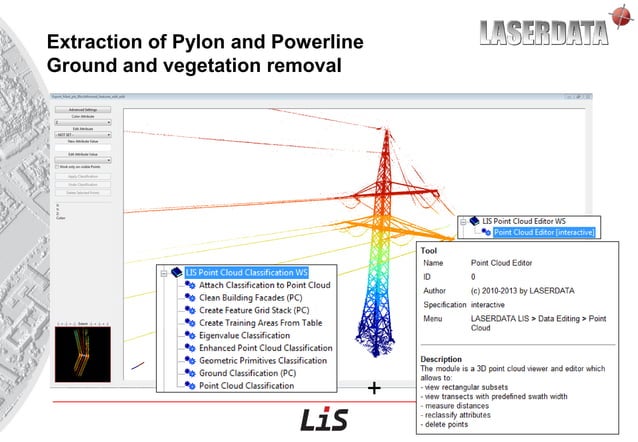 Pylon analysis of LiDAR data with Laserdata LiS | PDF