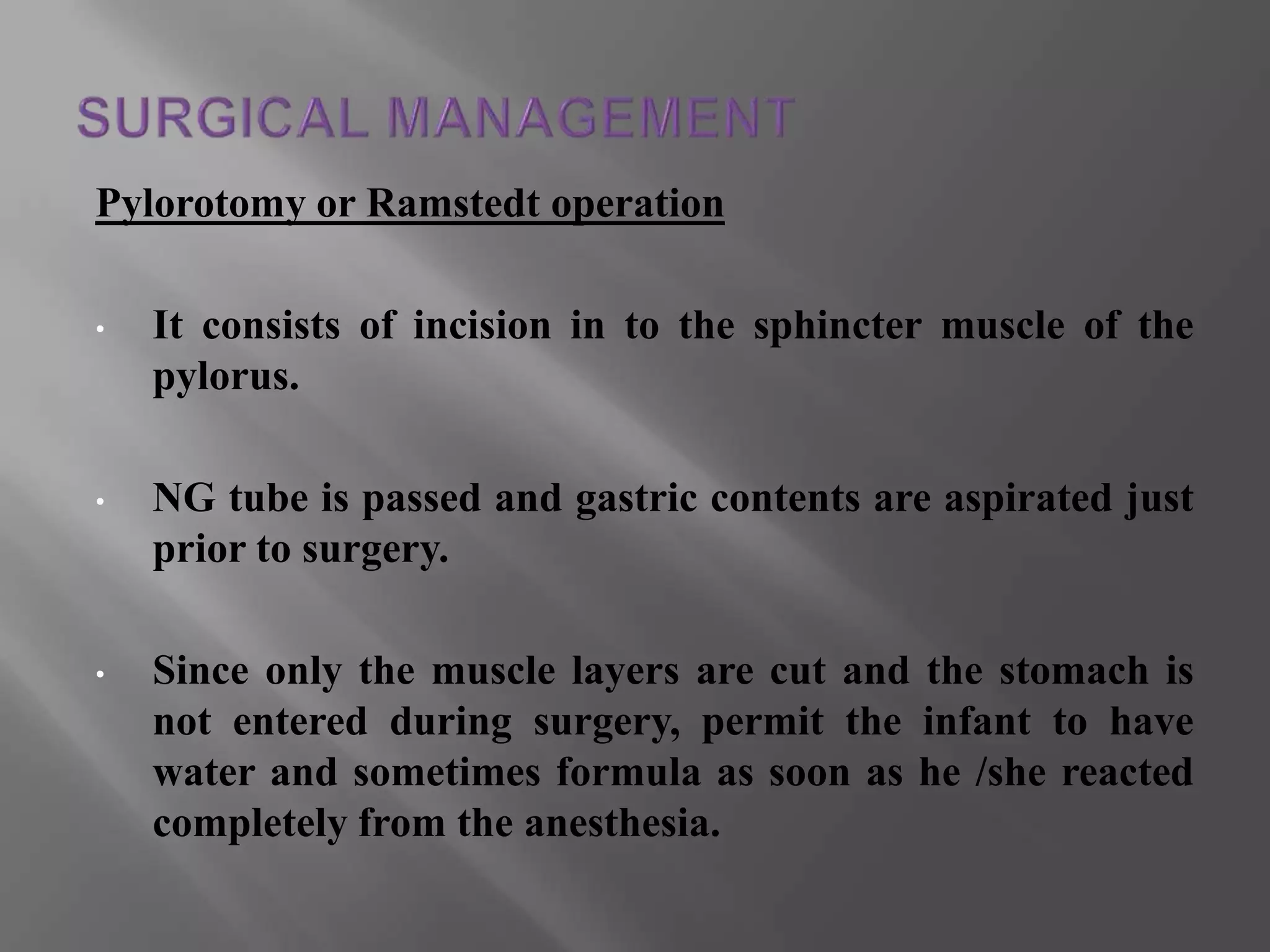 Pyloric stenosis | PPTX