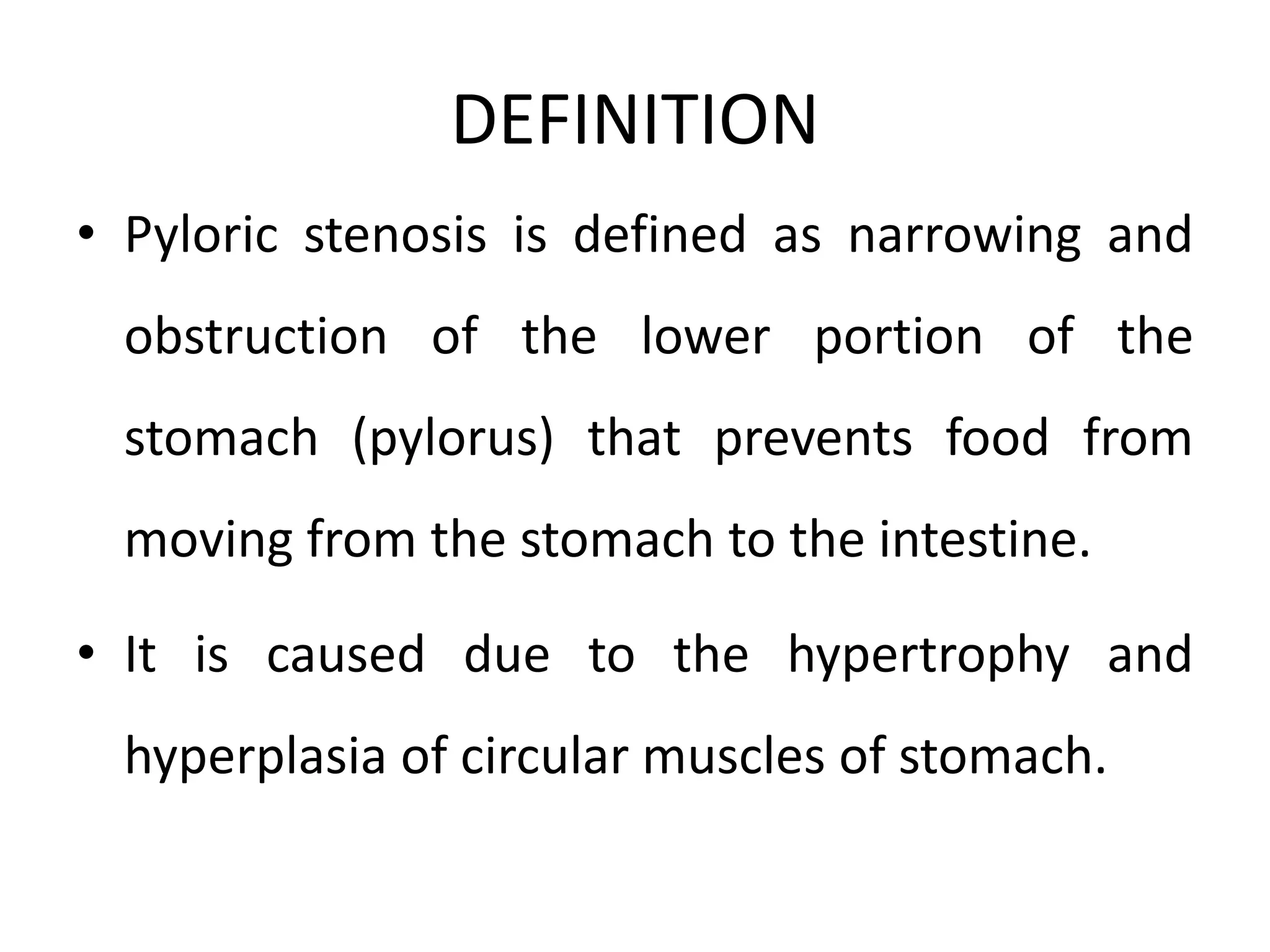 Pyloric stenosis Child Health Nursing | PPTX