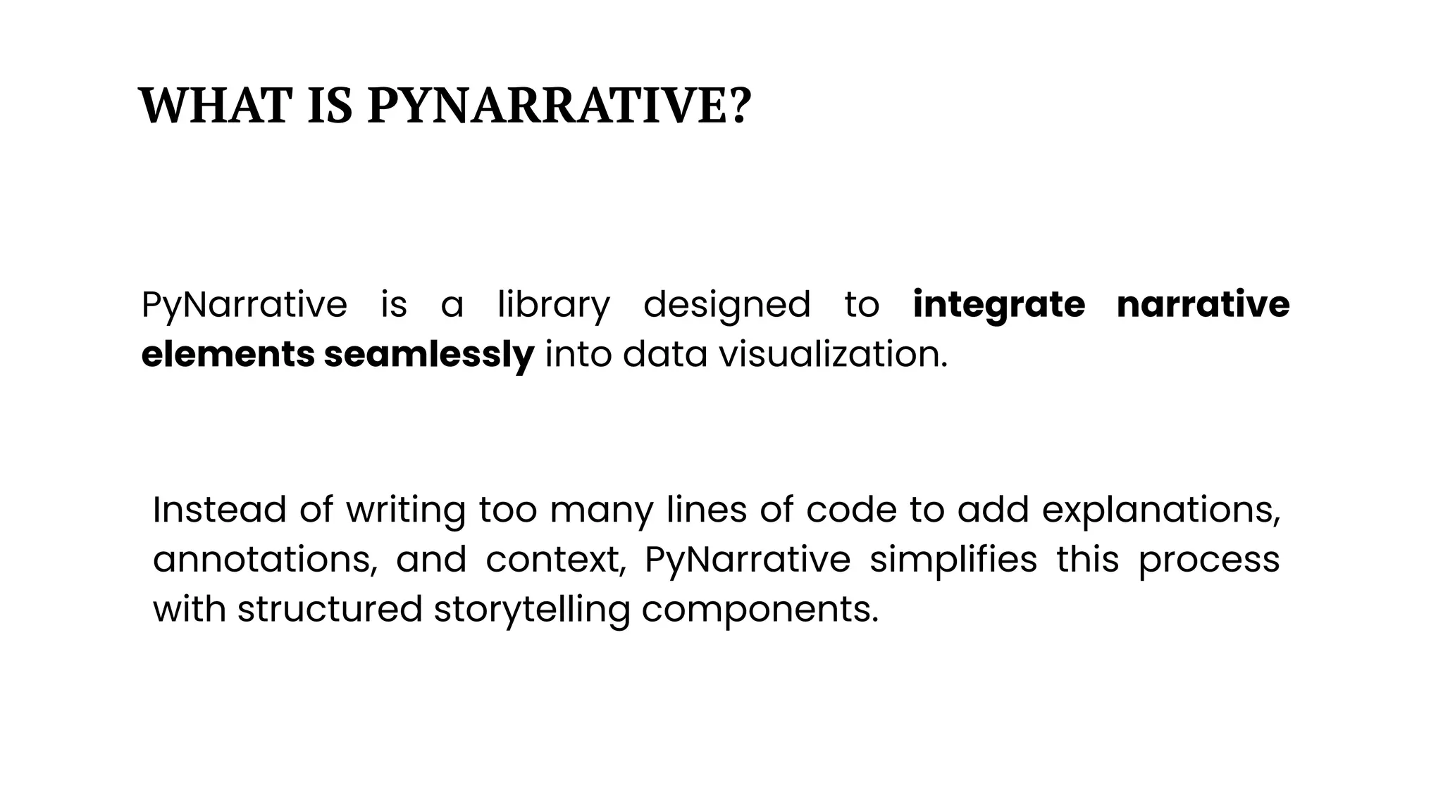 PyNarrative: A Python Library for Data Storytelling | PDF