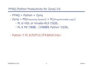 Pynq祭り資料 | PPT