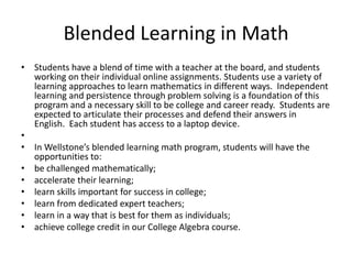 Wellstone international high school program re design meled ...