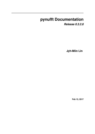 A minimal introduction to Python non-uniform fast Fourier transform ...