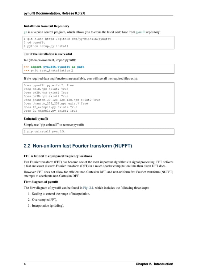 A Minimal Introduction To Python Non Uniform Fast Fourier Transform Pynufft Pdf 