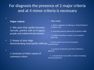 Pyoderma gangrenosum and Post Surgical Pyoderma Gangrenosum | PPTX