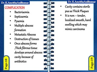 Pyogenic abscess by Dr.K.AmrithaAnilkumar | PPTX