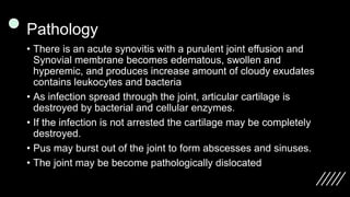 Pyogenic_Arthritis and its management ppt | PPTX