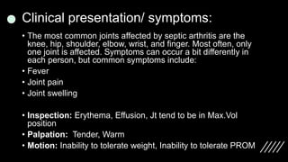 Pyogenic_Arthritis and its management ppt | PPTX