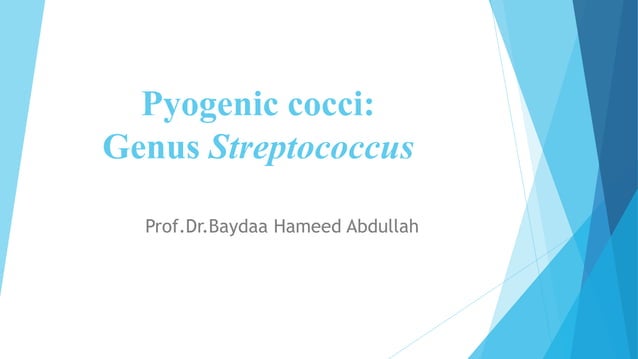 Pyogenic cocci.pptx | Blood Disorders | Diseases and Conditions