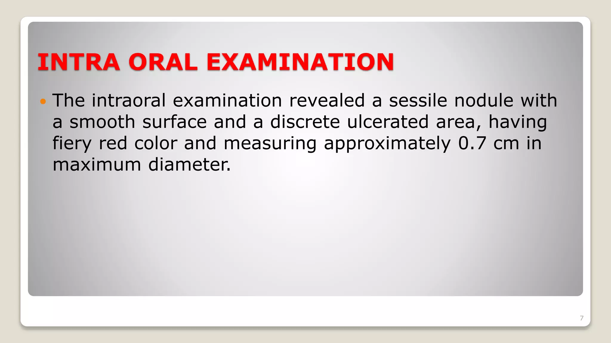 Pyogenic granuloma a case presentation | PPTX
