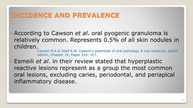 Pyogenic granuloma a case presentation | PPT