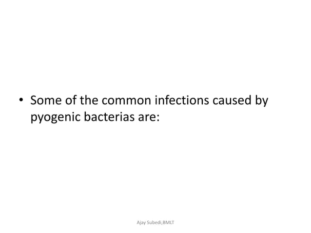 pyogenic infection.pptx | Skin and Dermatology | Diseases and Conditions