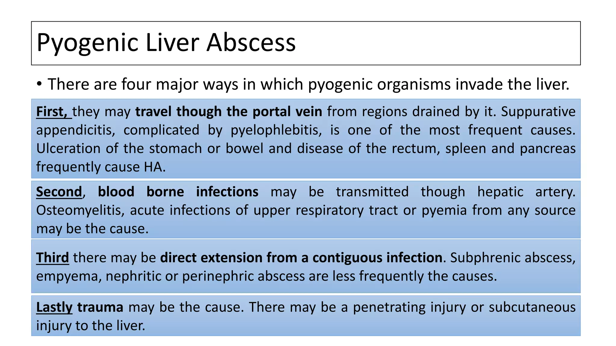 Pyogenic liver abscess | PPTX